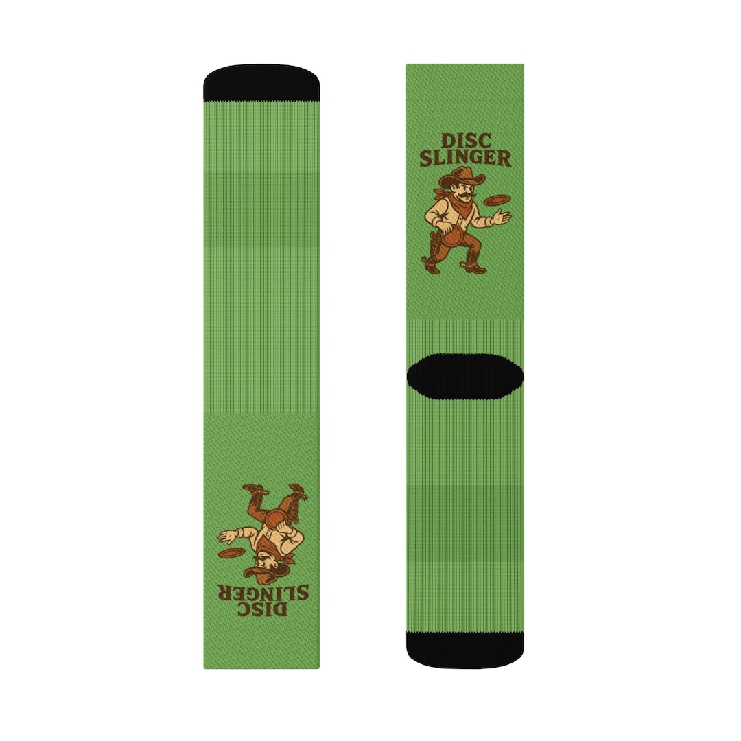 Disc Golf Socks - Funny Disc Slinger Design - Etsy