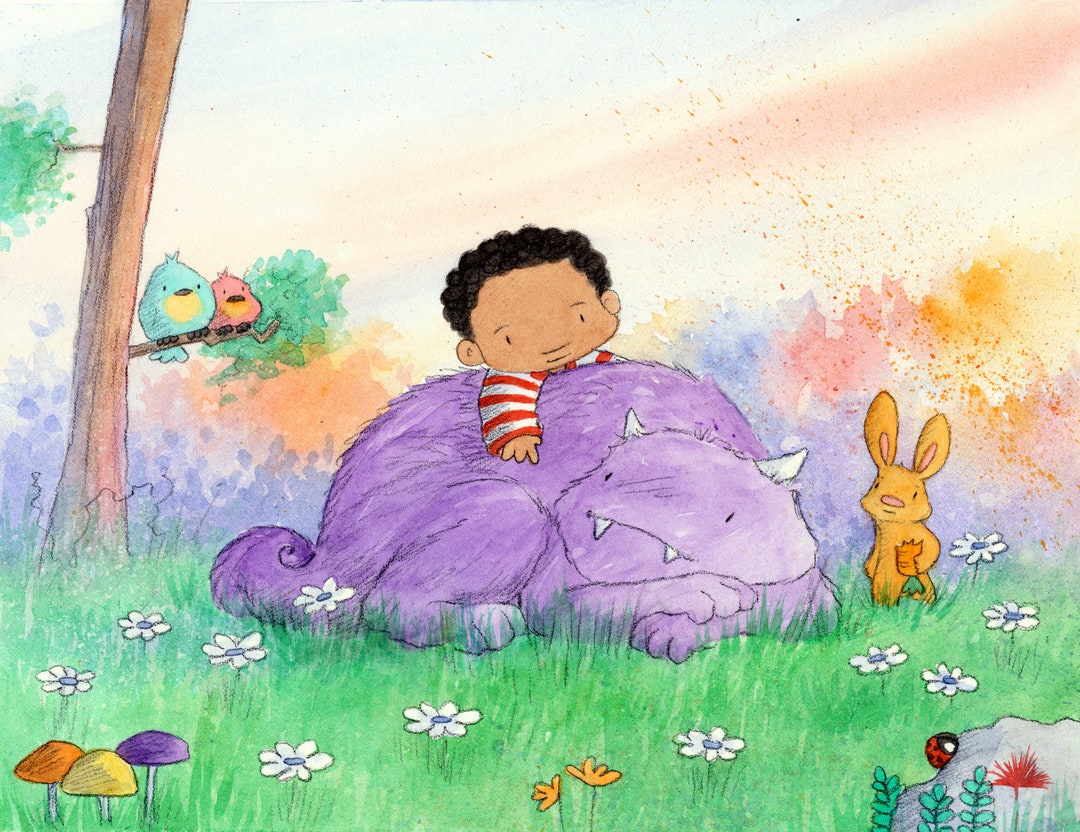 My Monster Rosemary Art Print Children - Etsy