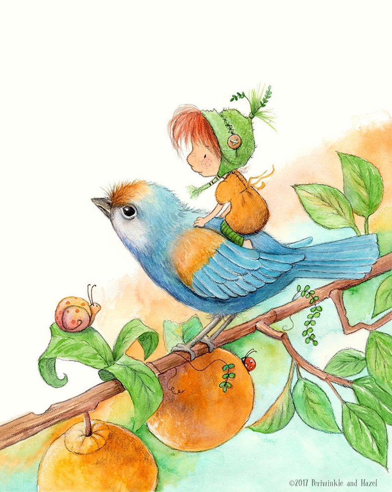 Twyla Cricket Redhead Fairy Fairy Art Art Print - Etsy
