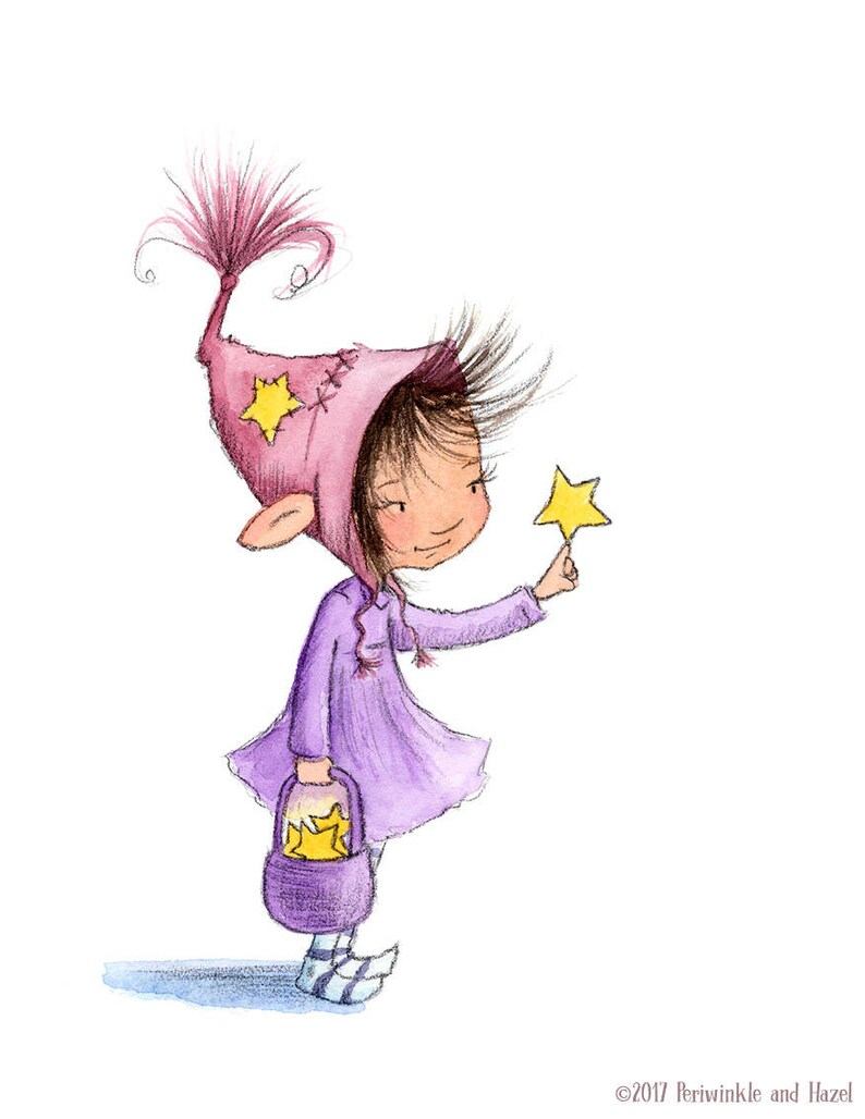 Meridian's Star Elf Art Art Print - Etsy