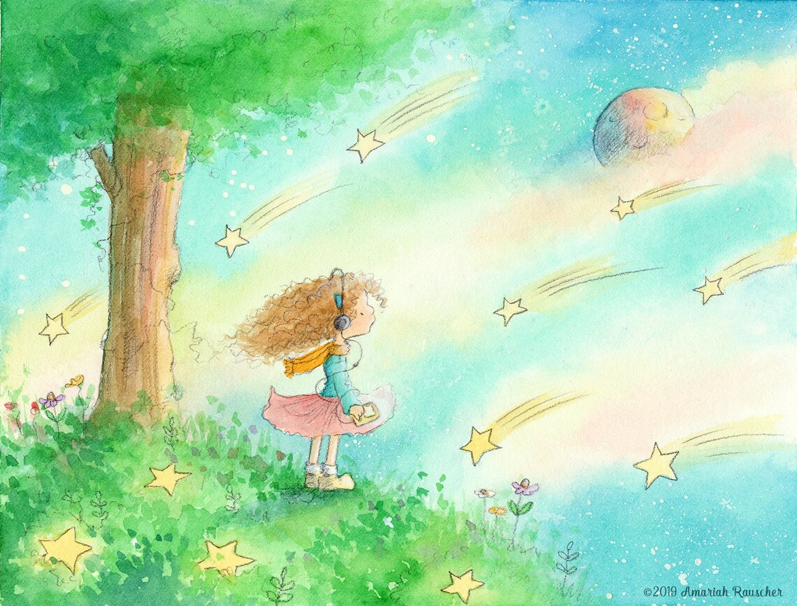 Catch A Falling Star Fine Art Print - Etsy
