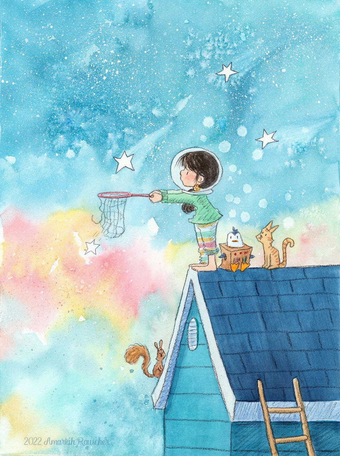 Molly on the Rooftop Fine Art Print - Etsy