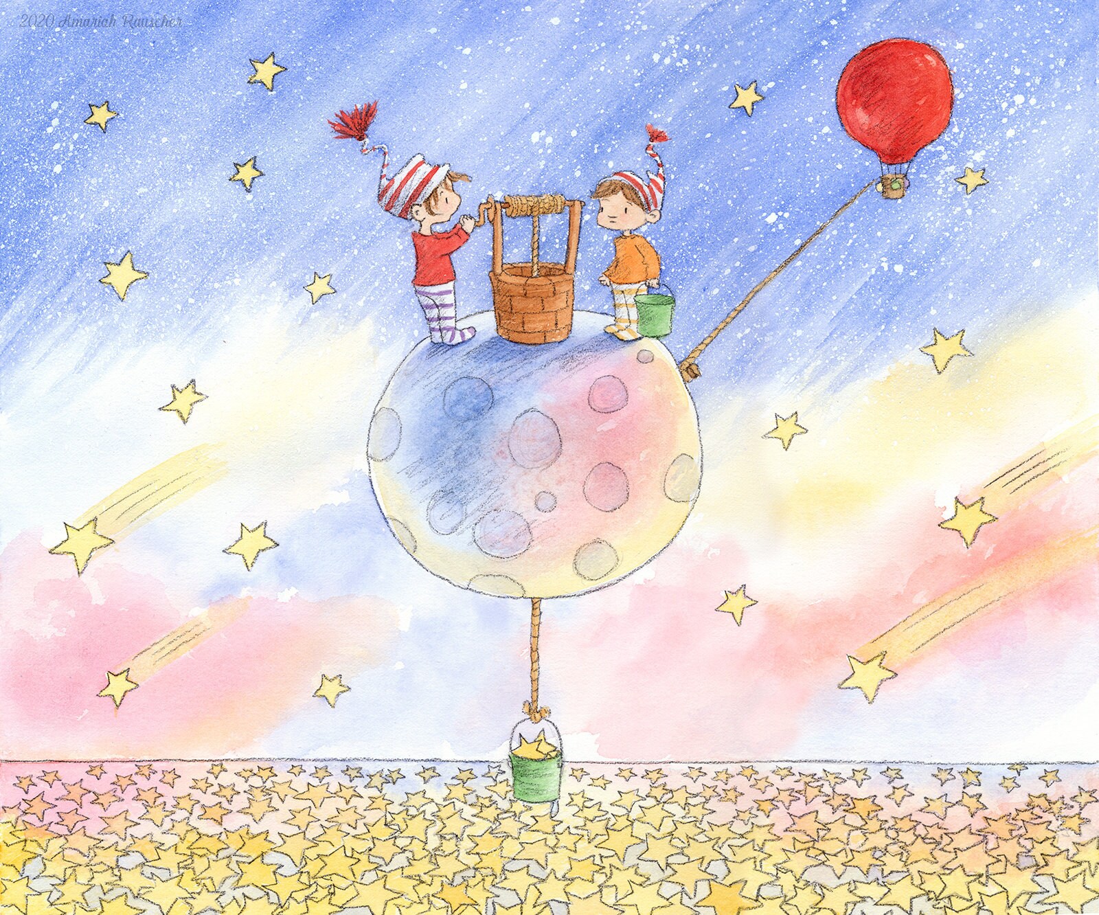 Jack and Jill Fine Art Print | Etsy