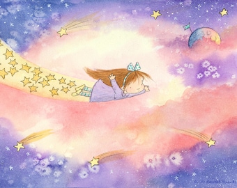 Catch A Falling Star Fine Art Print | Etsy