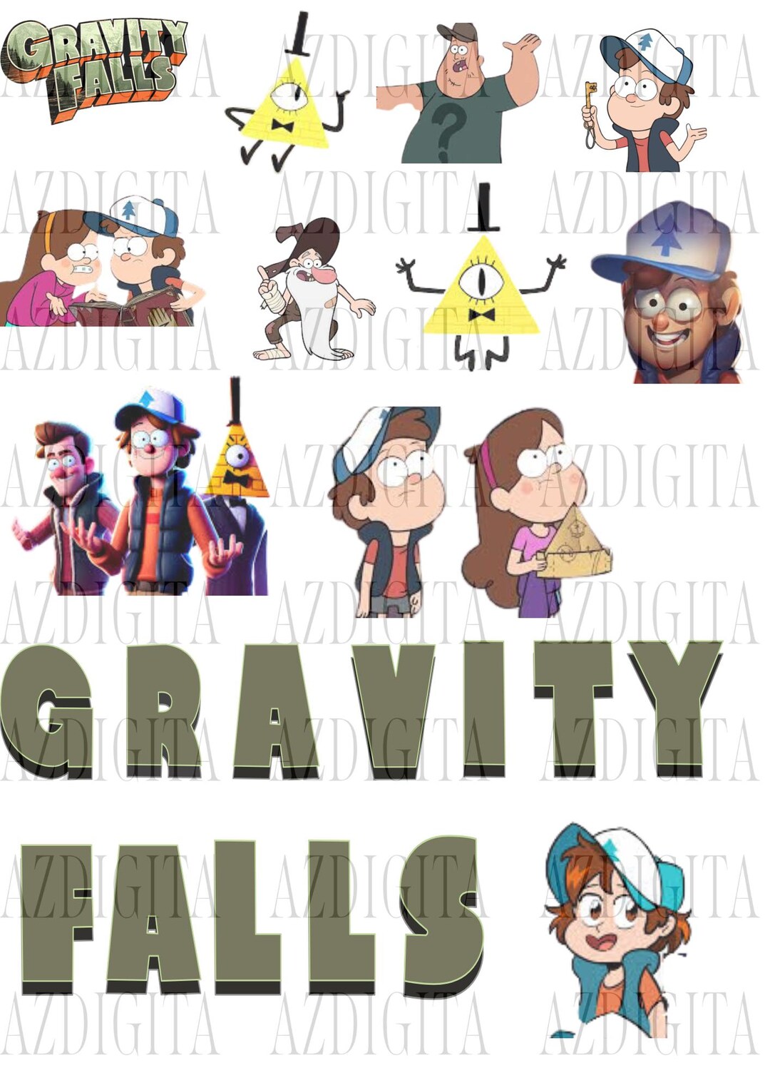 Gravity Falls Svg, Gravity Falls Png, Gravity Falls Poster, Disney ...
