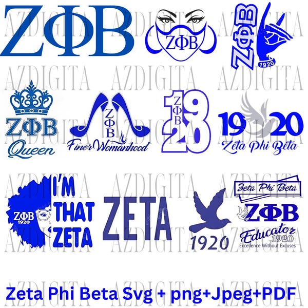 Zeta Svg - Etsy