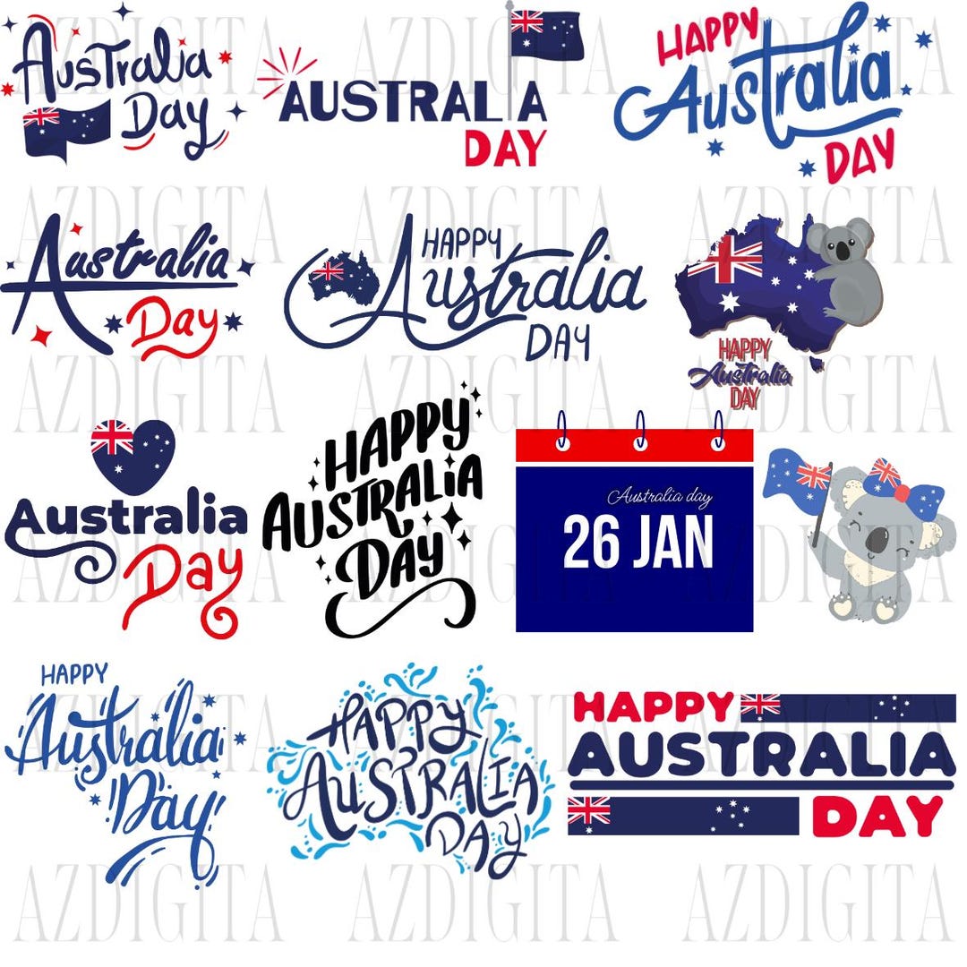 Happy Australia Day Svg,australia Day Svg,australia Svg,australia Flag ...