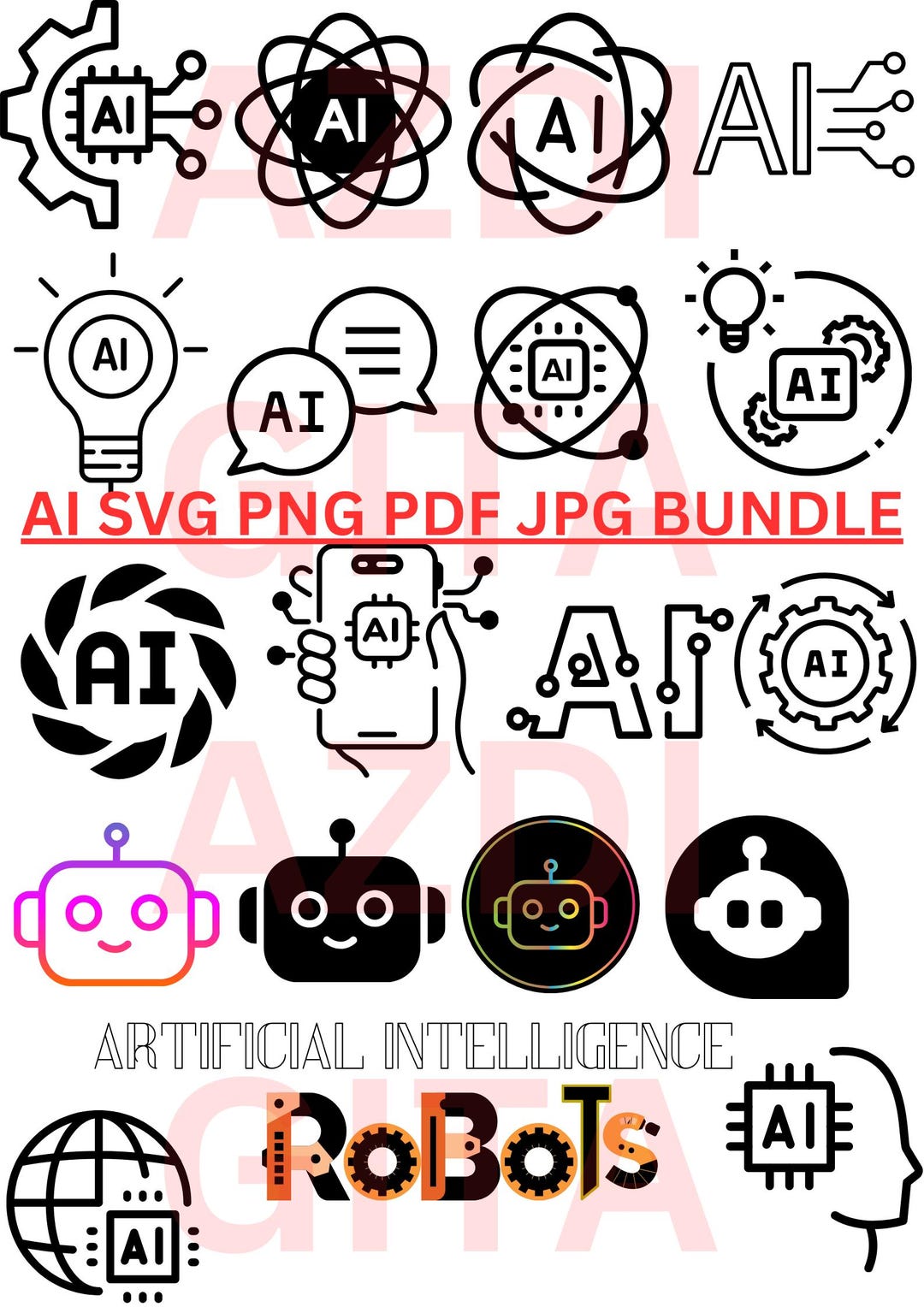 Ai, Intelligence Svg, Artificial, Ai Tshirt, Software, Digital Art ...