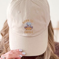 BBQ Trucker Cap, Embroidered Cap for Dad, Christmas Gift for Dad, Grill ...