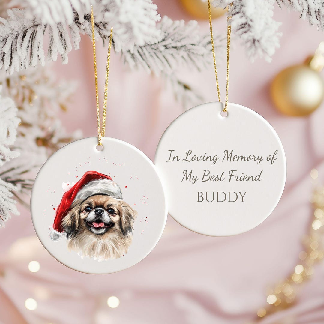 Custom Dog Breed Ornament, Personalized Pet Name Decor, Dog Lover ...