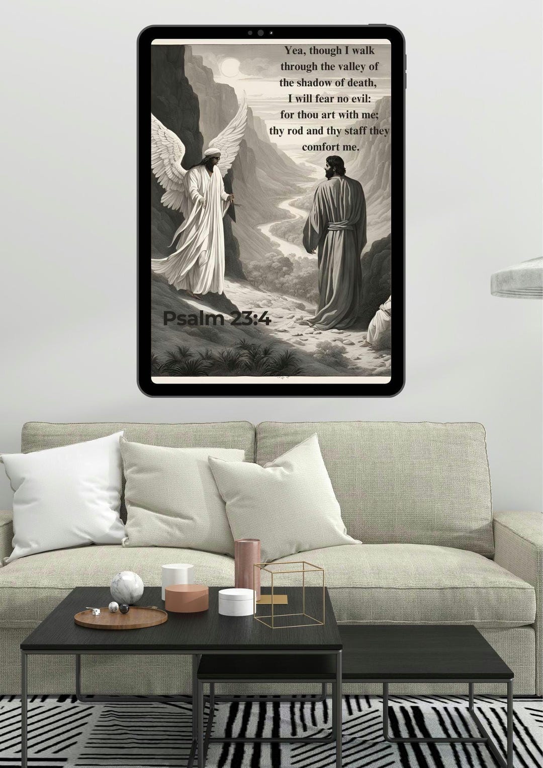 23rd Psalms Poster Bible Verse Wall Decor - Etsy