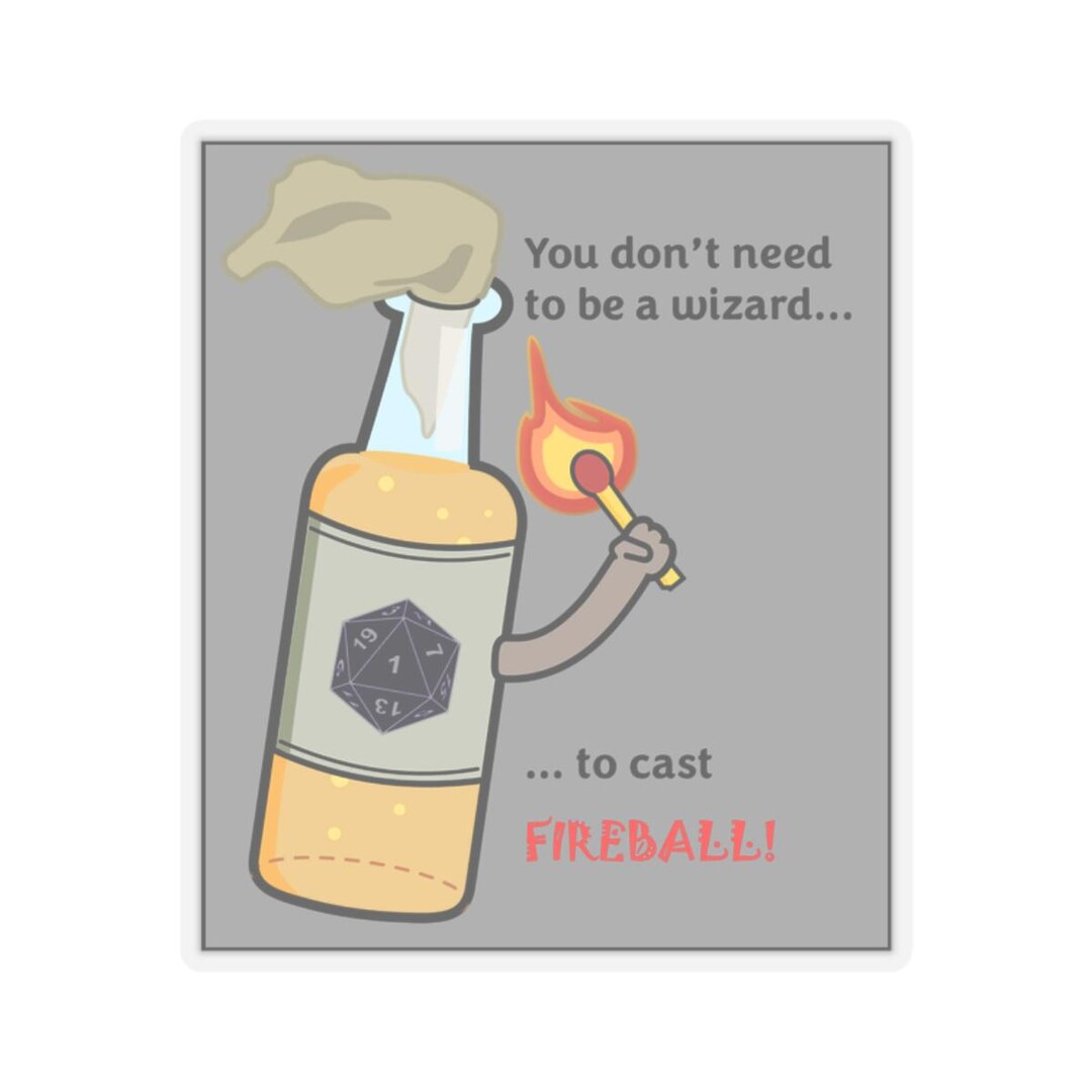 Fireball Sticker - Etsy