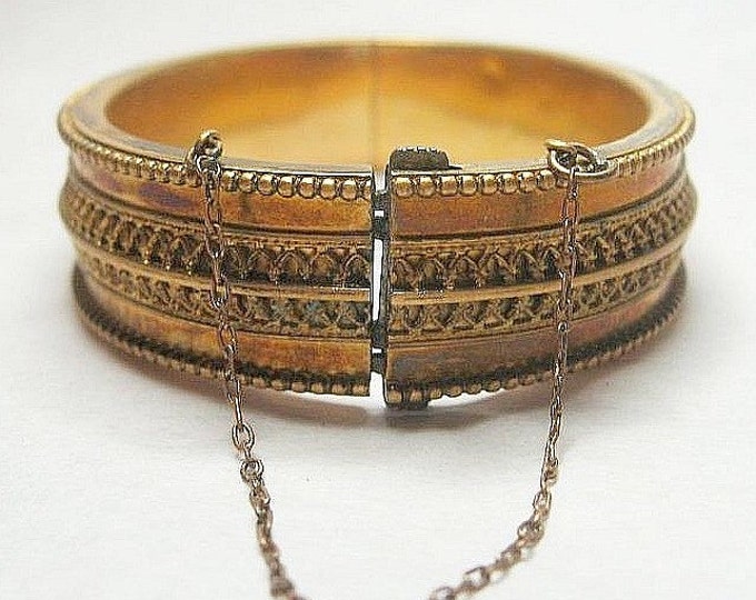 Antique Bracelet - Victorian Etruscan Bangle C1870 - Etsy