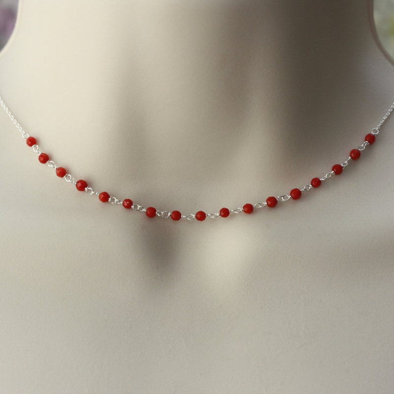 Red Necklace - Etsy