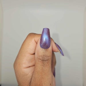 Purple Blue Magnetic Nail Polish - Eldritch Influence - Inspired by ...