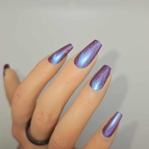 Purple Blue Magnetic Nail Polish - Eldritch Influence - Inspired by ...