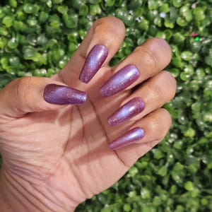 Purple Blue Magnetic Nail Polish - Eldritch Influence - Inspired by ...