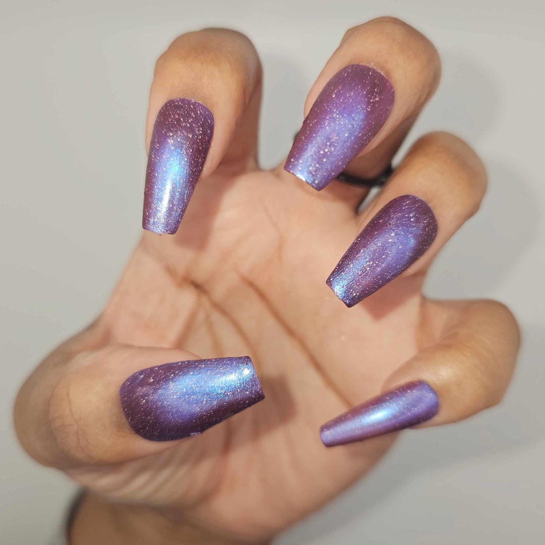 Purple Blue Magnetic Nail Polish - Eldritch Influence - Inspired by ...