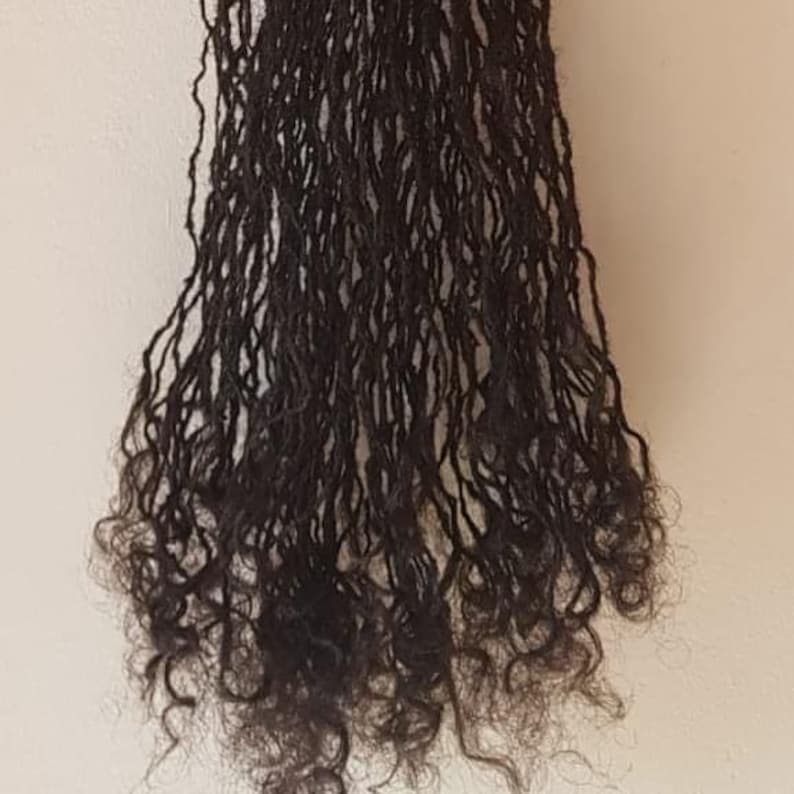 Handmade Human Hair Sisterlocks Extensions: Microloc Interlocs (0.1-0 ...