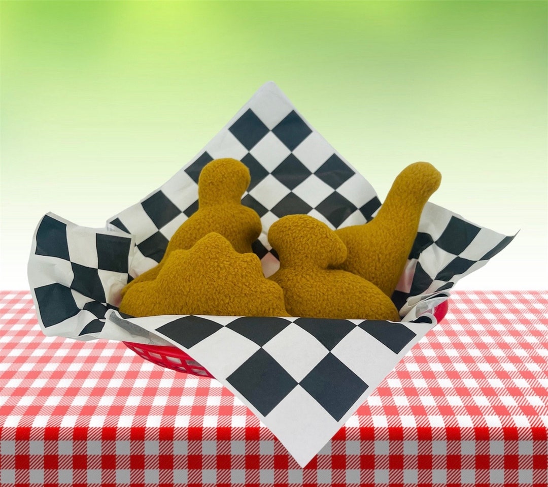 Plush Dino Nuggies With Crinkle Texture, Set of 4 Plushie Dinosaurs ...