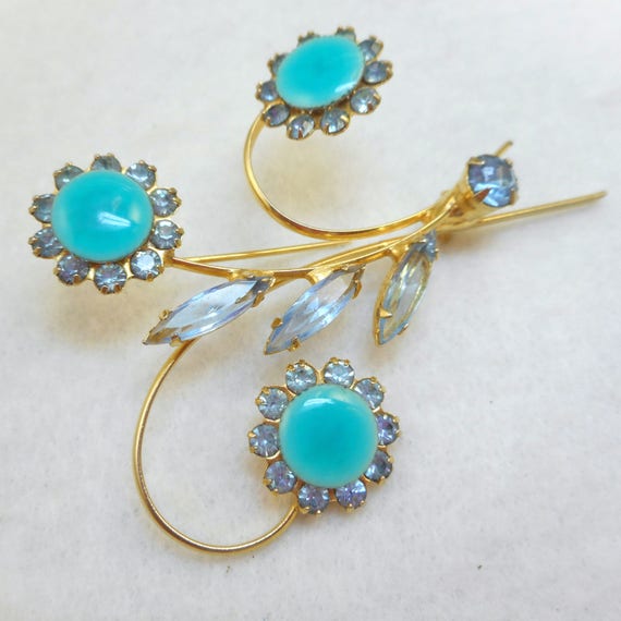 Vintage Flower Pin | Etsy