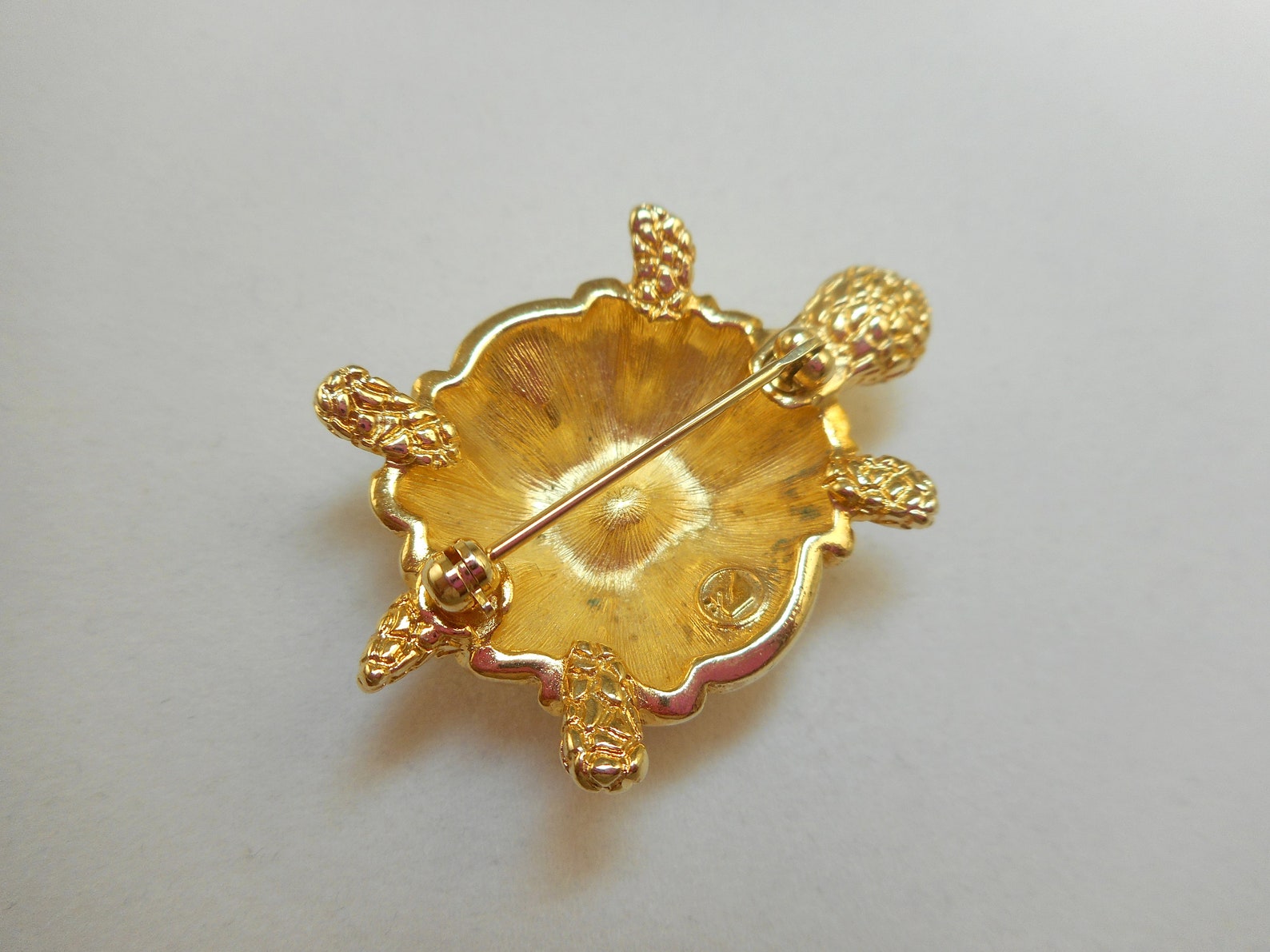 Vintage Swarovski Turtle Pin - Etsy