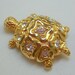 Vintage Swarovski Turtle Pin - Etsy