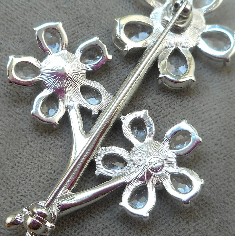 Swarovski Crystal Flower Pin - Etsy
