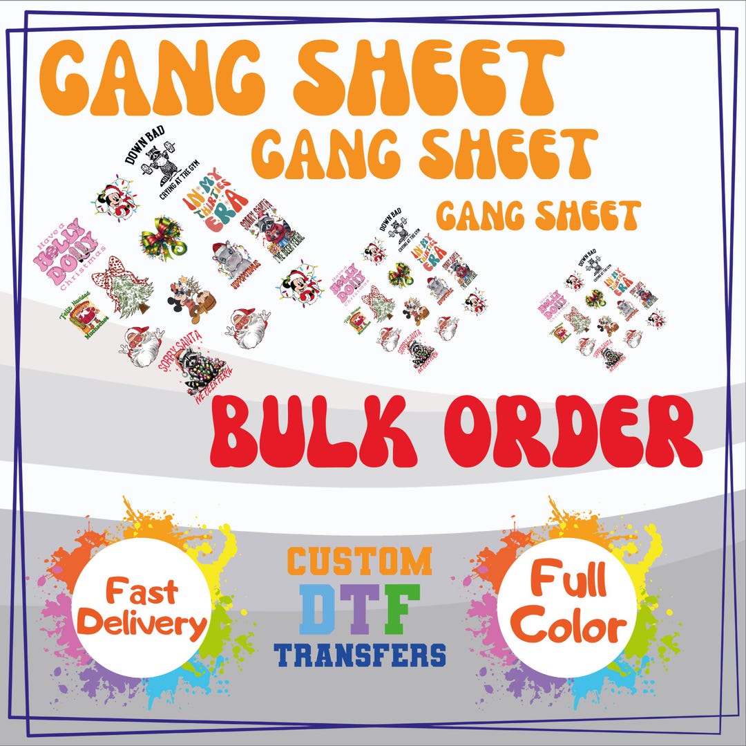 DTF Transfers, DTF Prints, Dtf Bulk Order,gang Sheet DTF Transfer ...