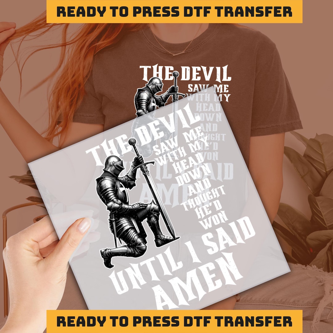 I Said Amen DTF Transfer, Bible Verse Ready to Press, Prayer Power ...