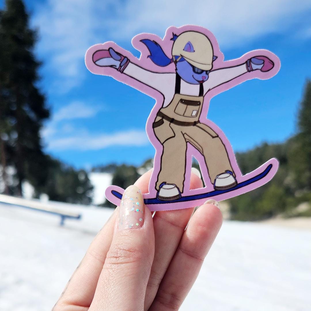 Snowboard Sticker - Etsy