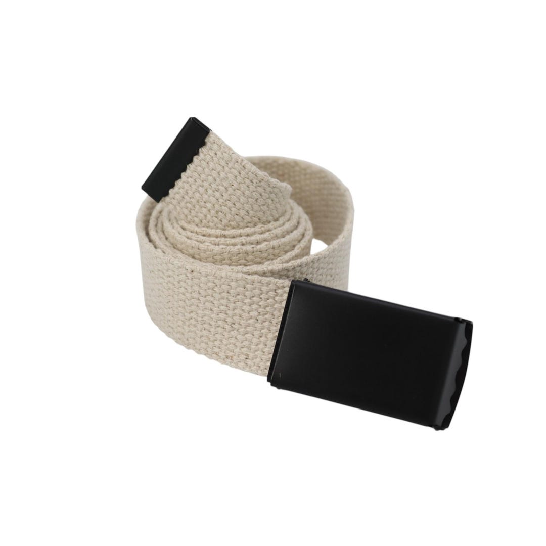 3 Cm Widht Beige Canvas Belt,kid's Black Flip Top 1.18" Wide Buckle ...