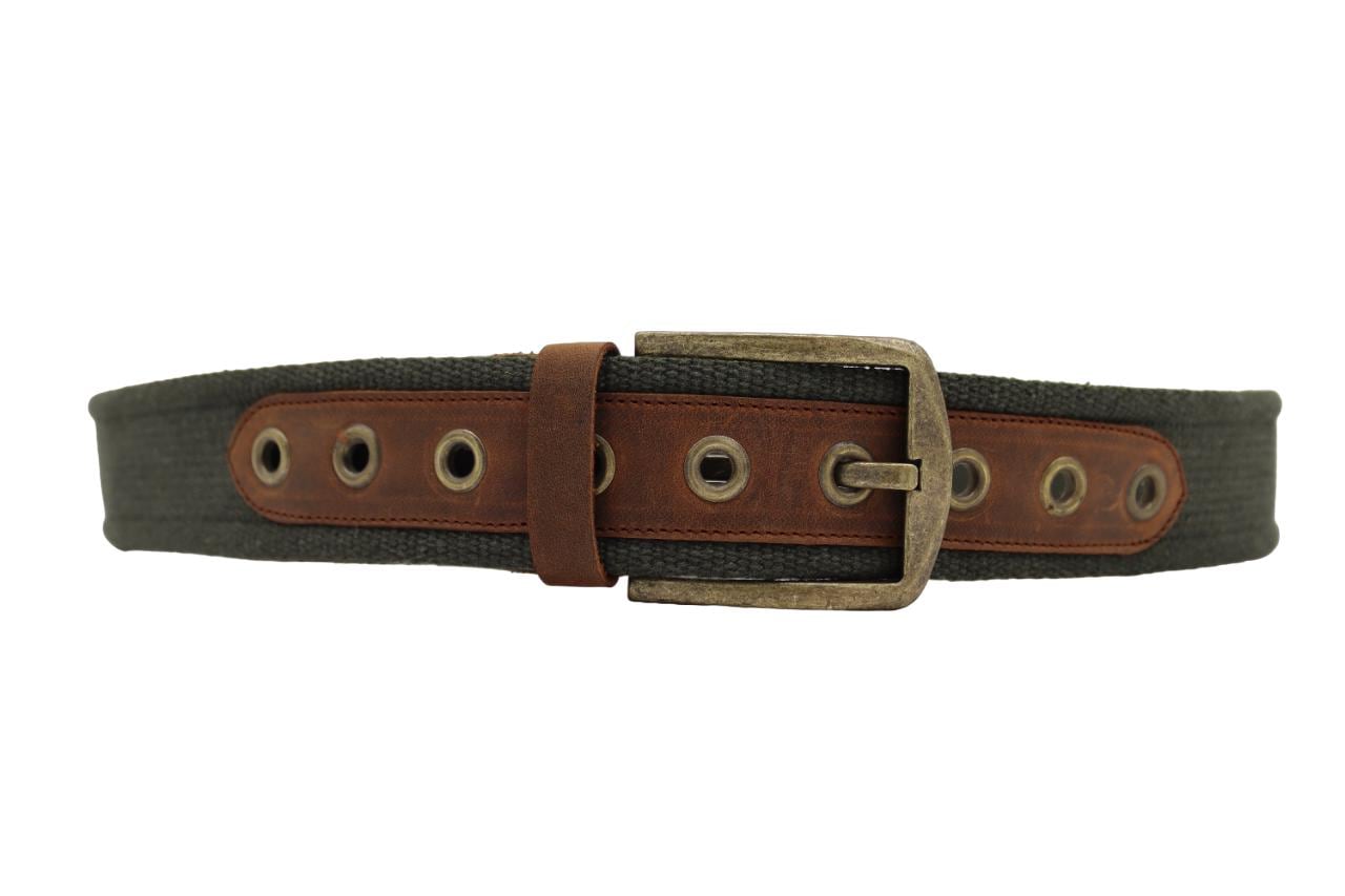 Square Pin Buckle Green Woven Belt ,casual Stylish Leather Canvas Belt ...