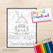 Heart House Coloring Page Digital Download, Home is Where You Are ...