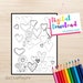 Printable Digital Print of Drawing Hearts Digital Download - Etsy