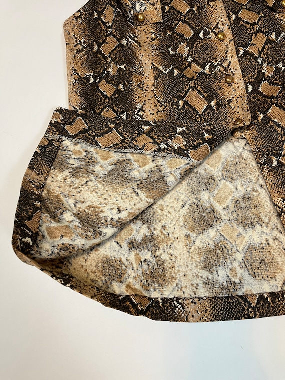 30 x 29 Vintage 1950's | 1960's NOS Snake Python Prin… - Gem