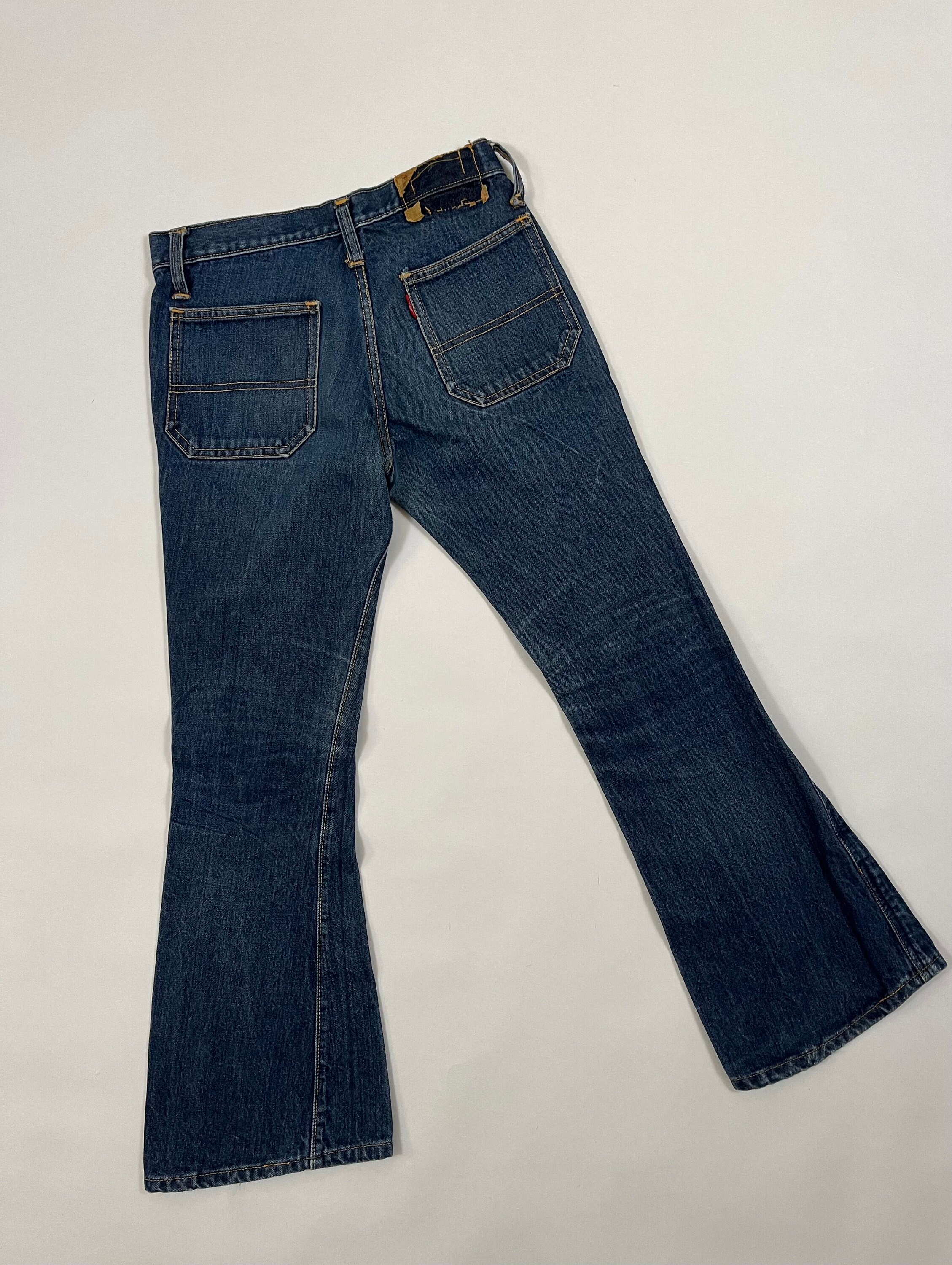 29 X 29 Vintage 1970's | 1990's Big John Denim Hip Hugger Bell Bottoms ...