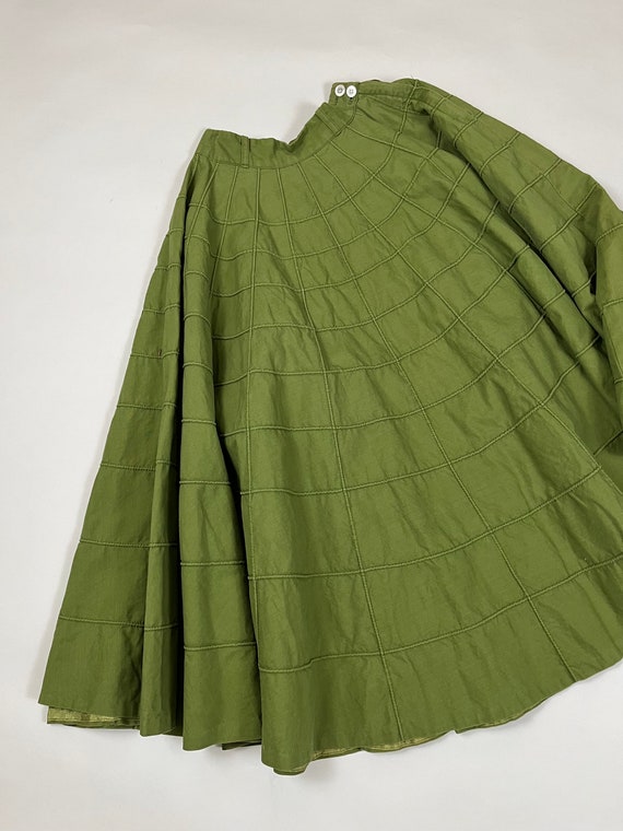 Vintage 1950's Modern Jr Gale & Gale Green Windowpane… - Gem