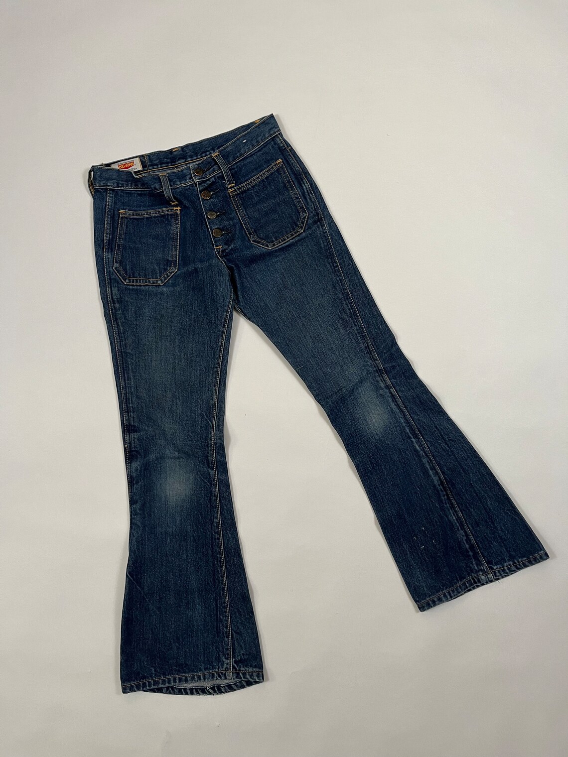 29 X 29 Vintage 1970's | 1990's Big John Denim Hip Hugger Bell Bottoms ...