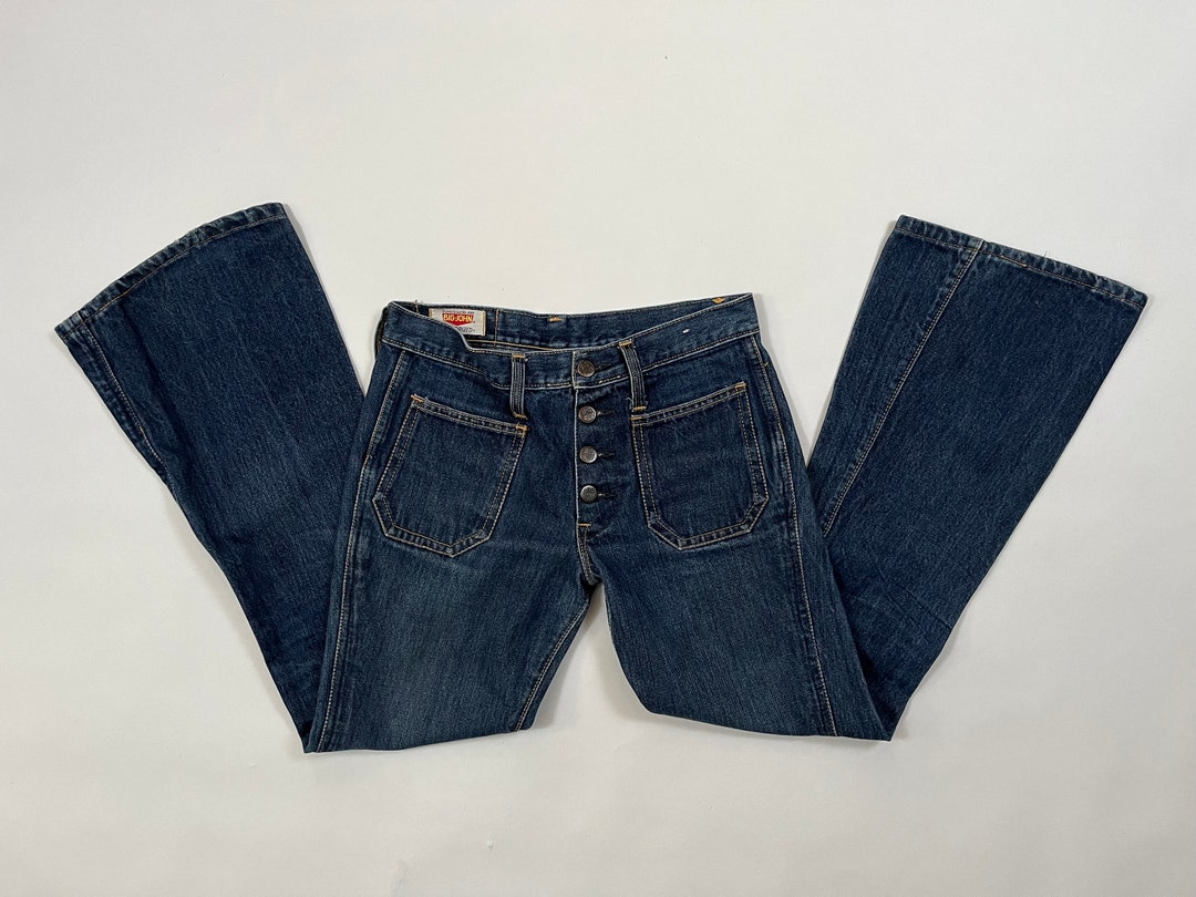 29 X 29 Vintage 1970's | 1990's Big John Denim Hip Hugger Bell Bottoms ...