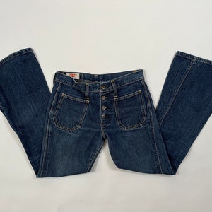 29 X 29 Vintage 1970's | 1990's Big John Denim Hip Hugger Bell Bottoms ...
