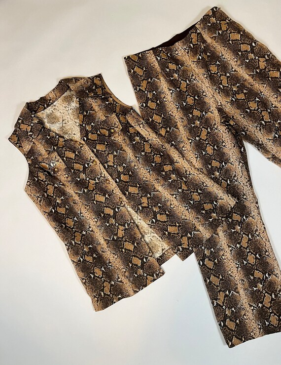 30 x 29 Vintage 1950's | 1960's NOS Snake Python Prin… - Gem