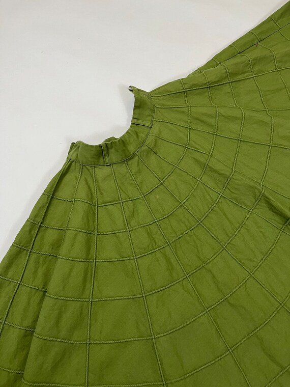 Vintage 1950's Modern Jr Gale & Gale Green Windowpane… - Gem