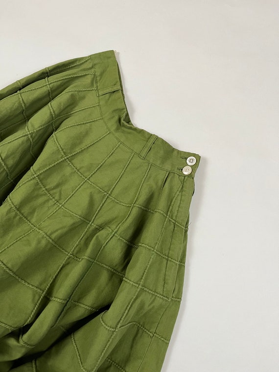 Vintage 1950's Modern Jr Gale & Gale Green Windowpane… - Gem
