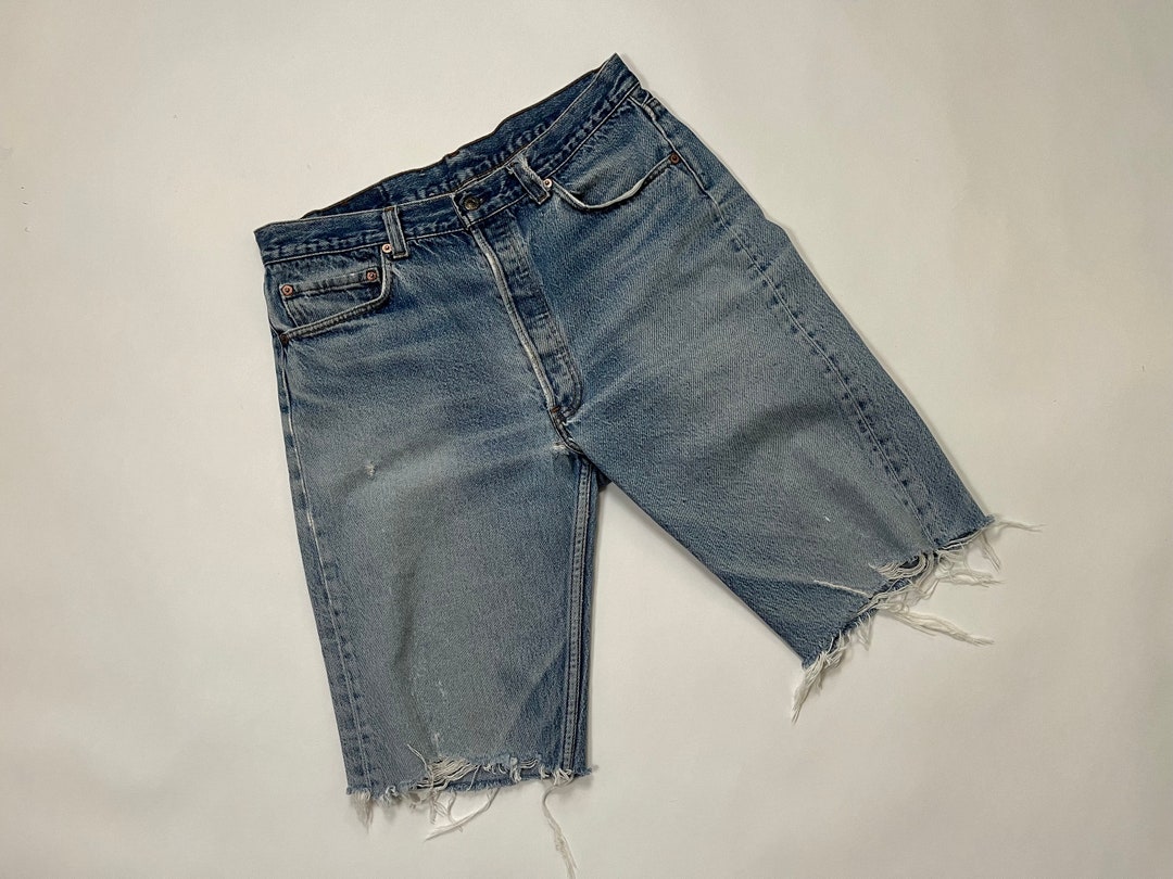 34 Vintage 501 Levi's Distressed Cut off Holey Denim Shorts 36 - Etsy