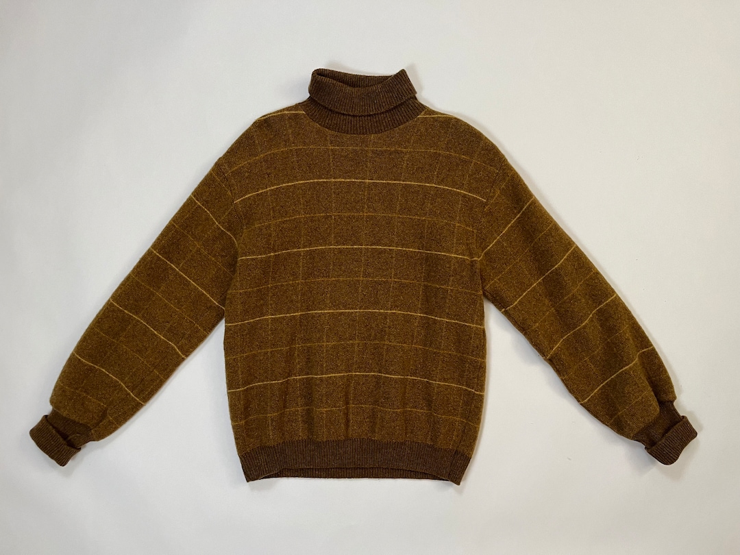 Vintage 1960's | 1970's Pendleton Striped Turtle Neck Wool Sweater M - Etsy