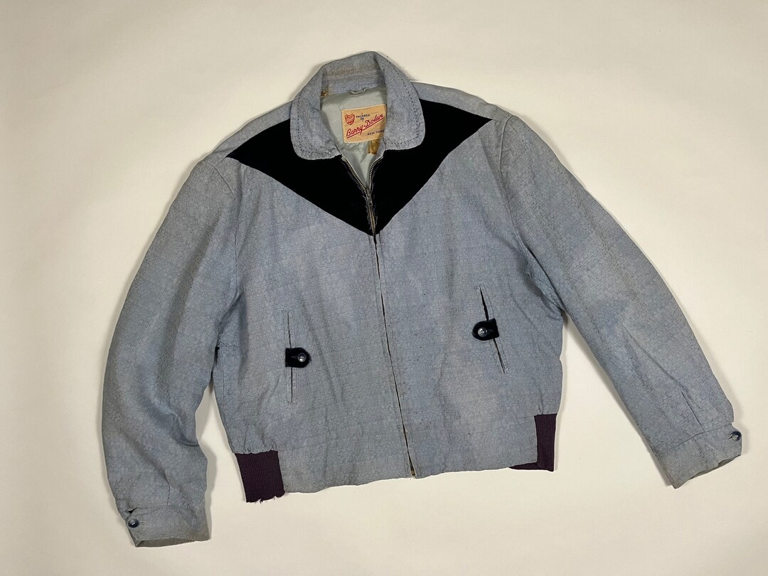 Vintage 1950's Two Tone Blue Velvet Barry Dolan Distressed - Etsy UK