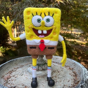 Spongebob Figure Made of Wool - Etsy