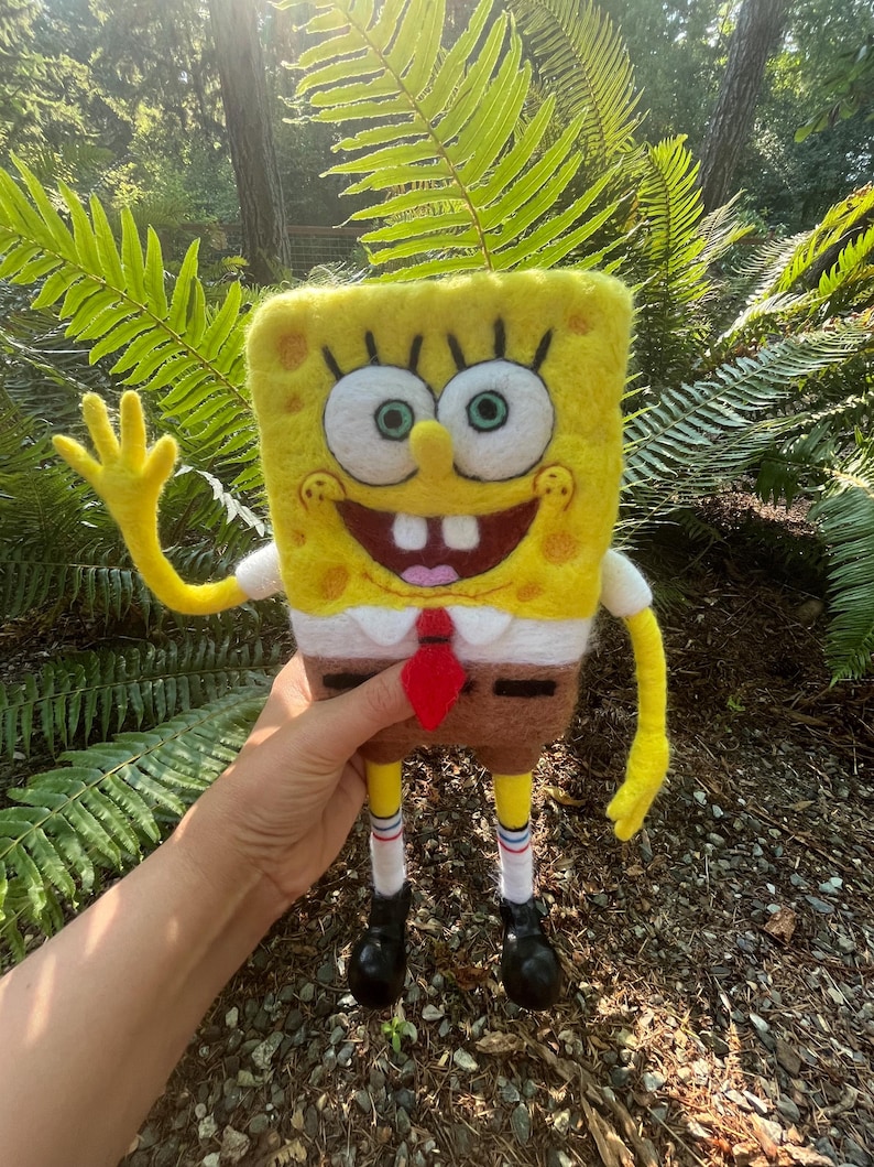 Spongebob Figure Made of Wool - Etsy
