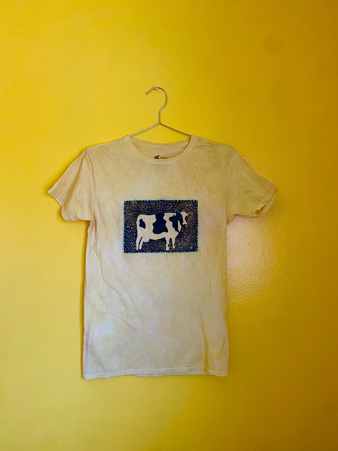 Natural Dyed and Hand Printed Cow Shirts - Etsy